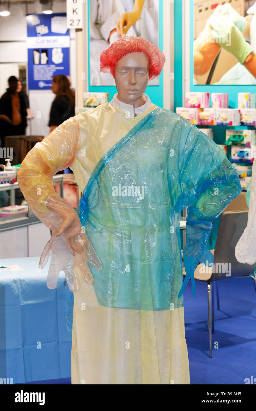 Dummy with operating room apparel, Medica 2008, worldwide largest ...