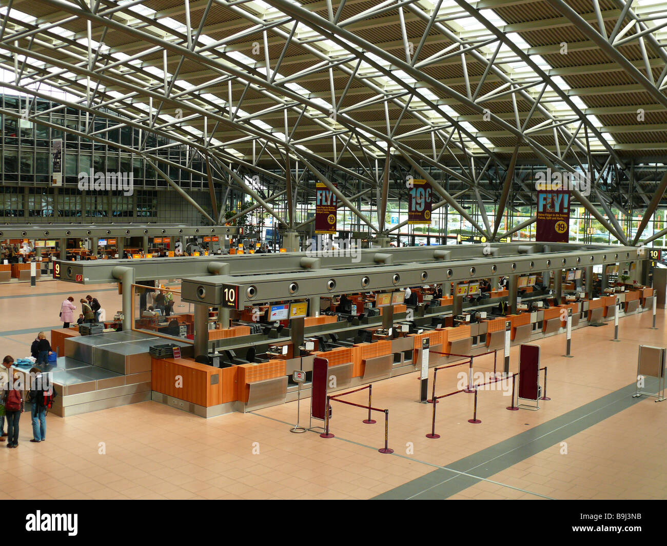 Germany Hamburg Fuhlsbüttel terminal dispatch-hall hanseatic city ...