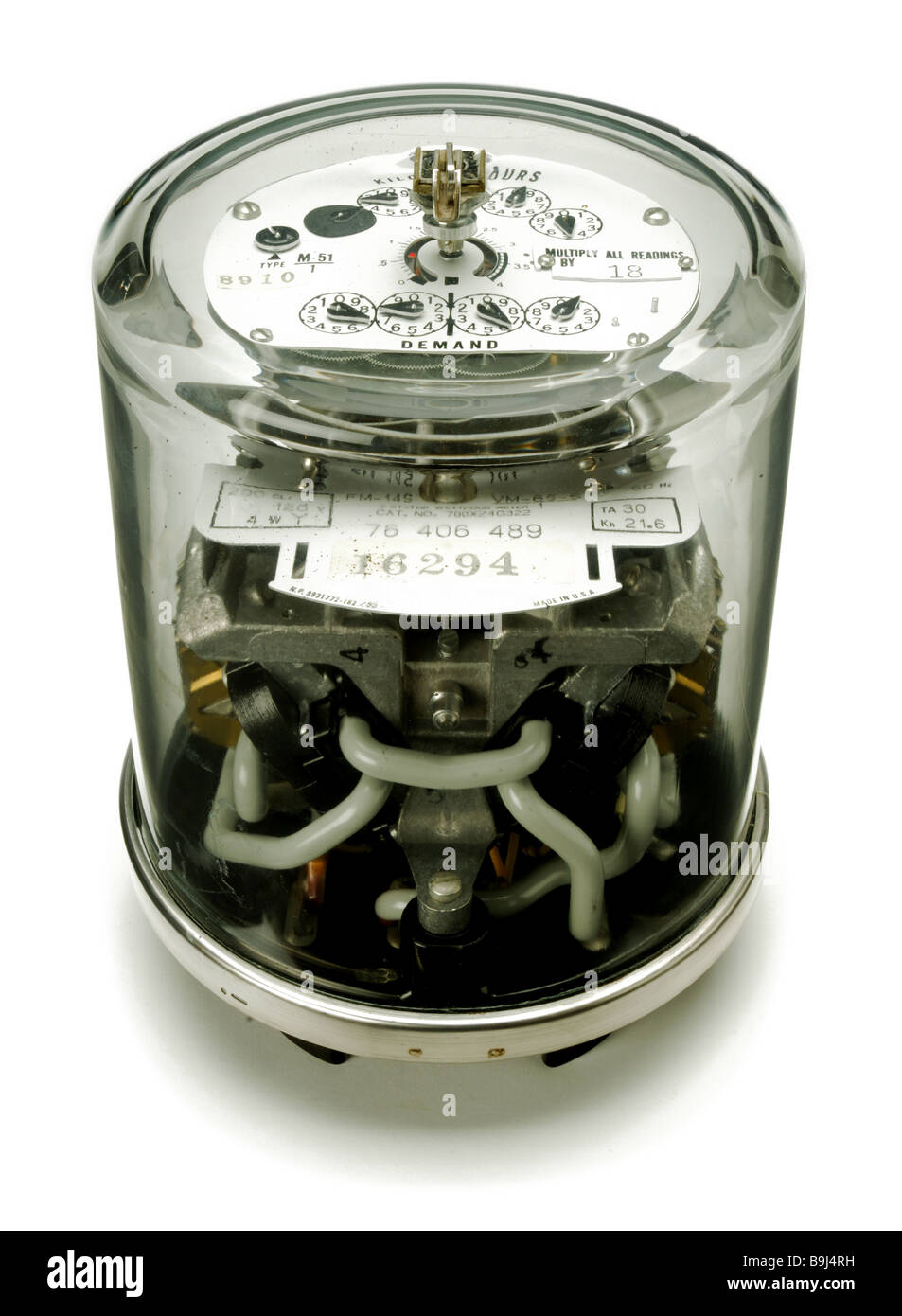 Meter reading energy Cut Out Stock Images & Pictures - Alamy