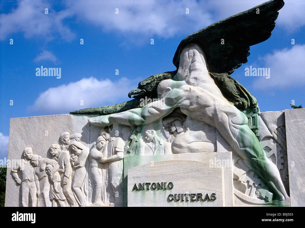 Tomb with expressionistic sculpture, Antonio Guiteras, leading Cuban ...