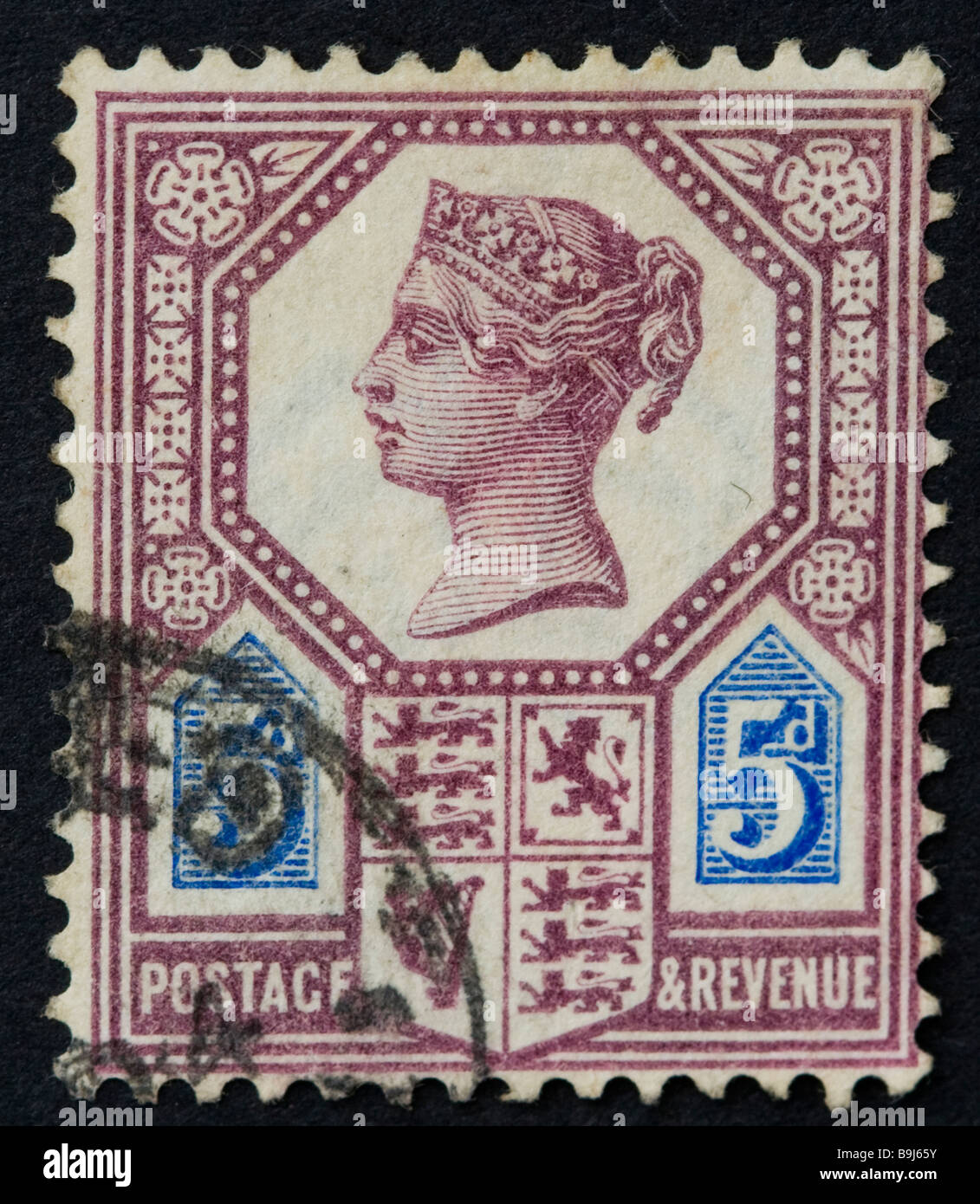 Stamp Victorian Purple High Resolution Stock Photography and Images - Alamy