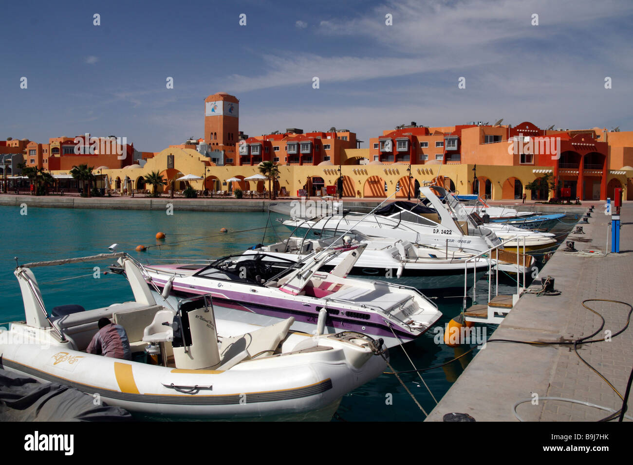 The yacht marina at Hurghada on the Red Sea in Egypt Stock Photo - Alamy