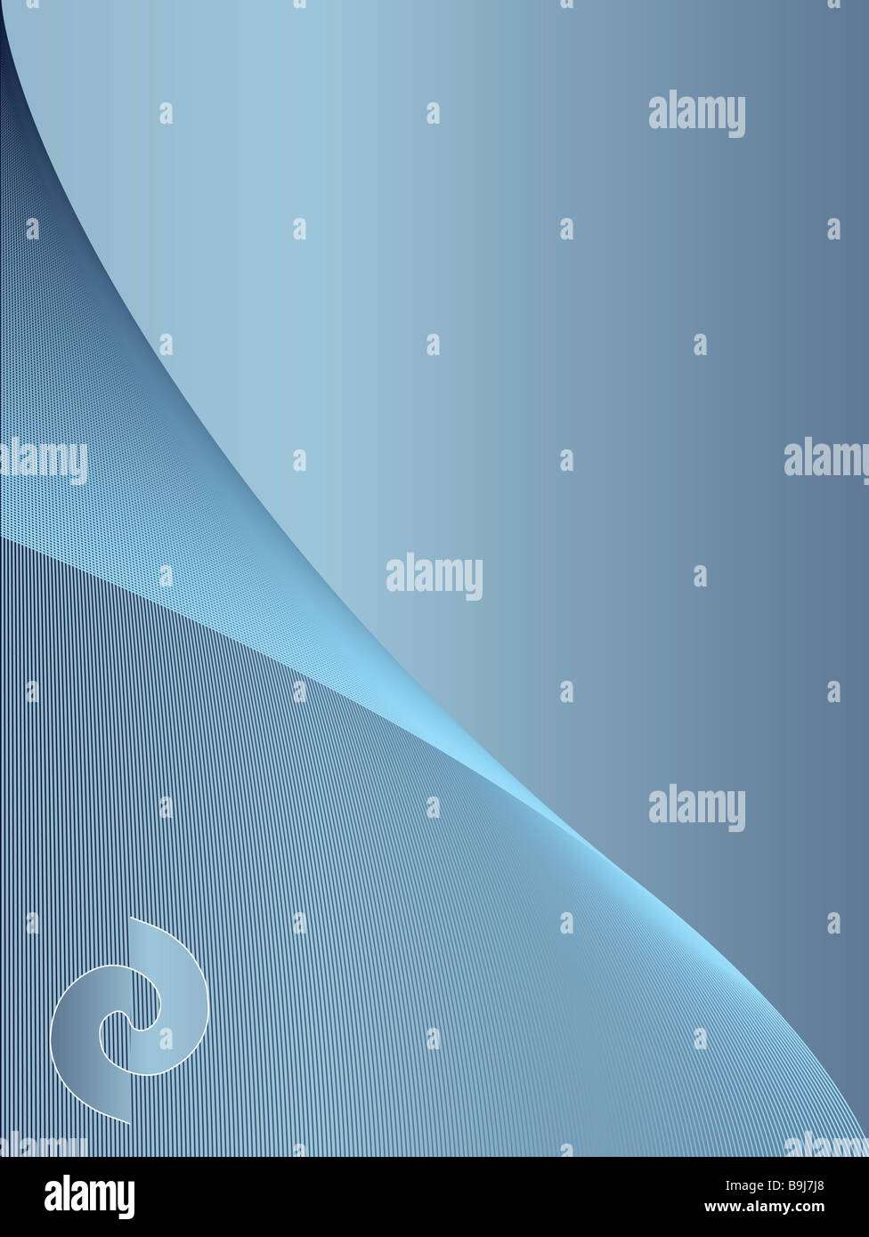 Simple blue template with logo Stock Photo - Alamy
