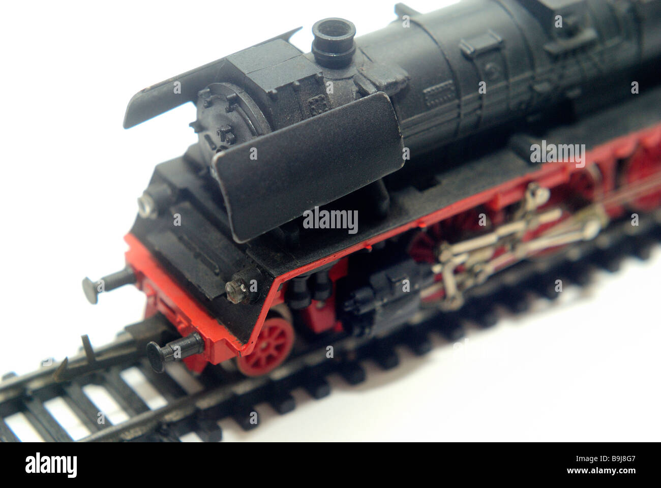 Steam locomotive engine and trains model railway cut out still life ...