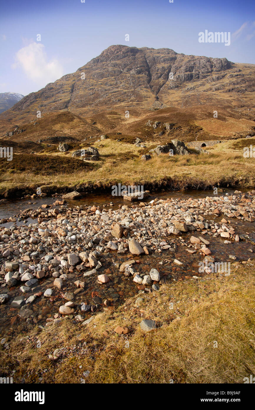 Scottish highlands,glen coe,stream,landscape in portrait Stock Photo ...