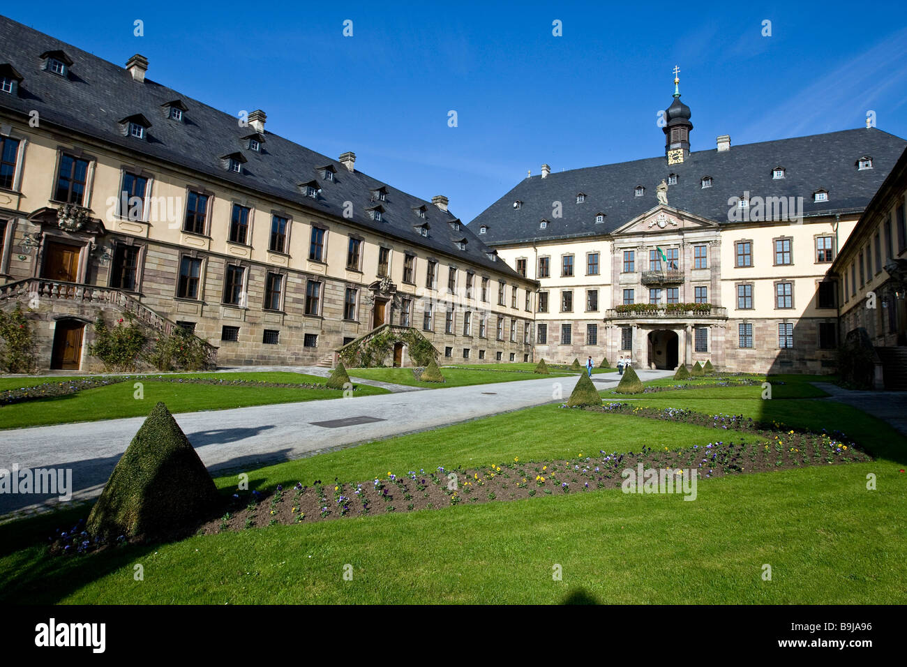 Baroque Fuldaer town castle, Fulda, Hesse, Germany, Europe Stock Photo ...