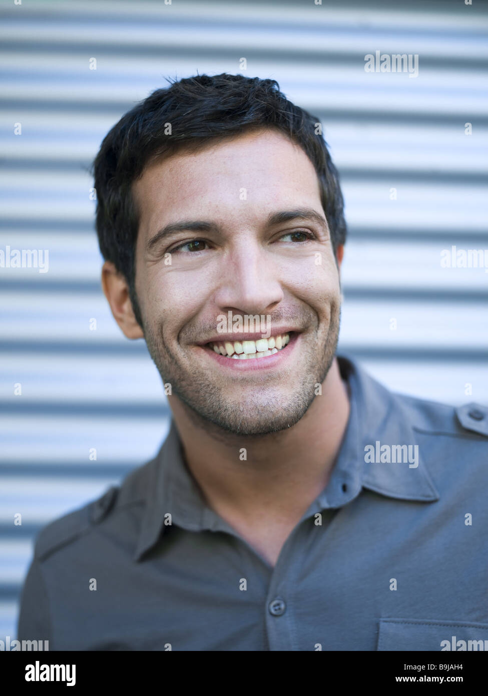 smile man attractively portrait Stock Photo - Alamy