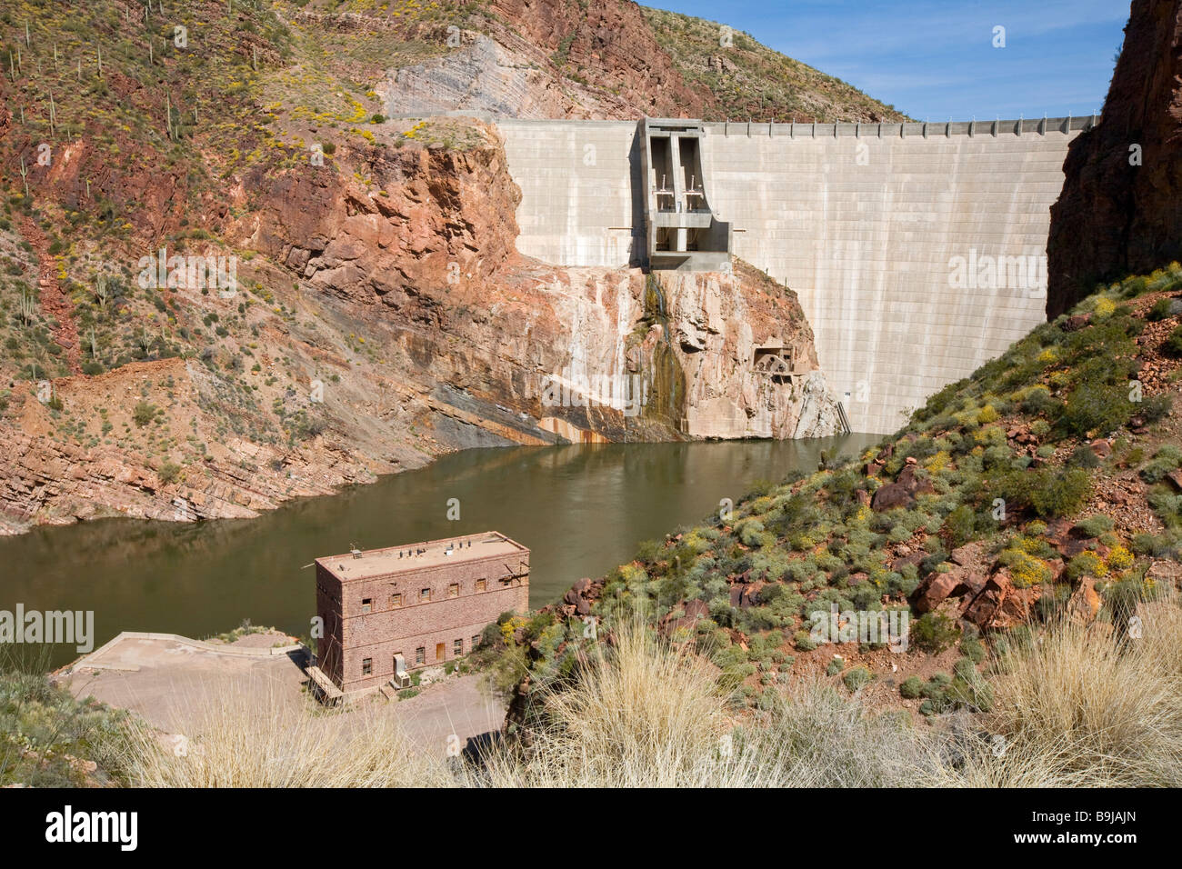 Theodore Roosevelt Dam Arizona Stock Photo - Alamy