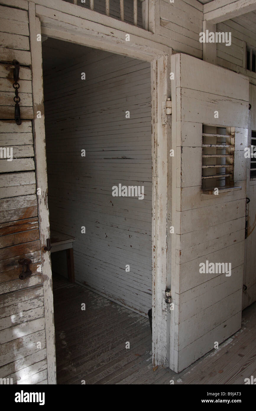Early XIX century prison cell in Sauder Village USA US vertical hi-res ...