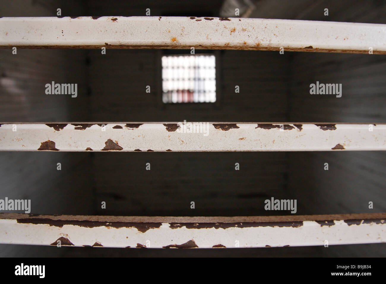 Early XIX century prison cell in Sauder Village USA US horizontal hi ...