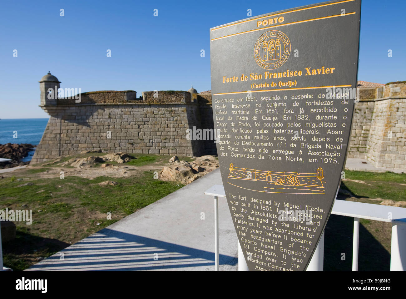 Forte de Sao Francisco Xavier Fortress, built 1832, Porto, UNESCO World ...