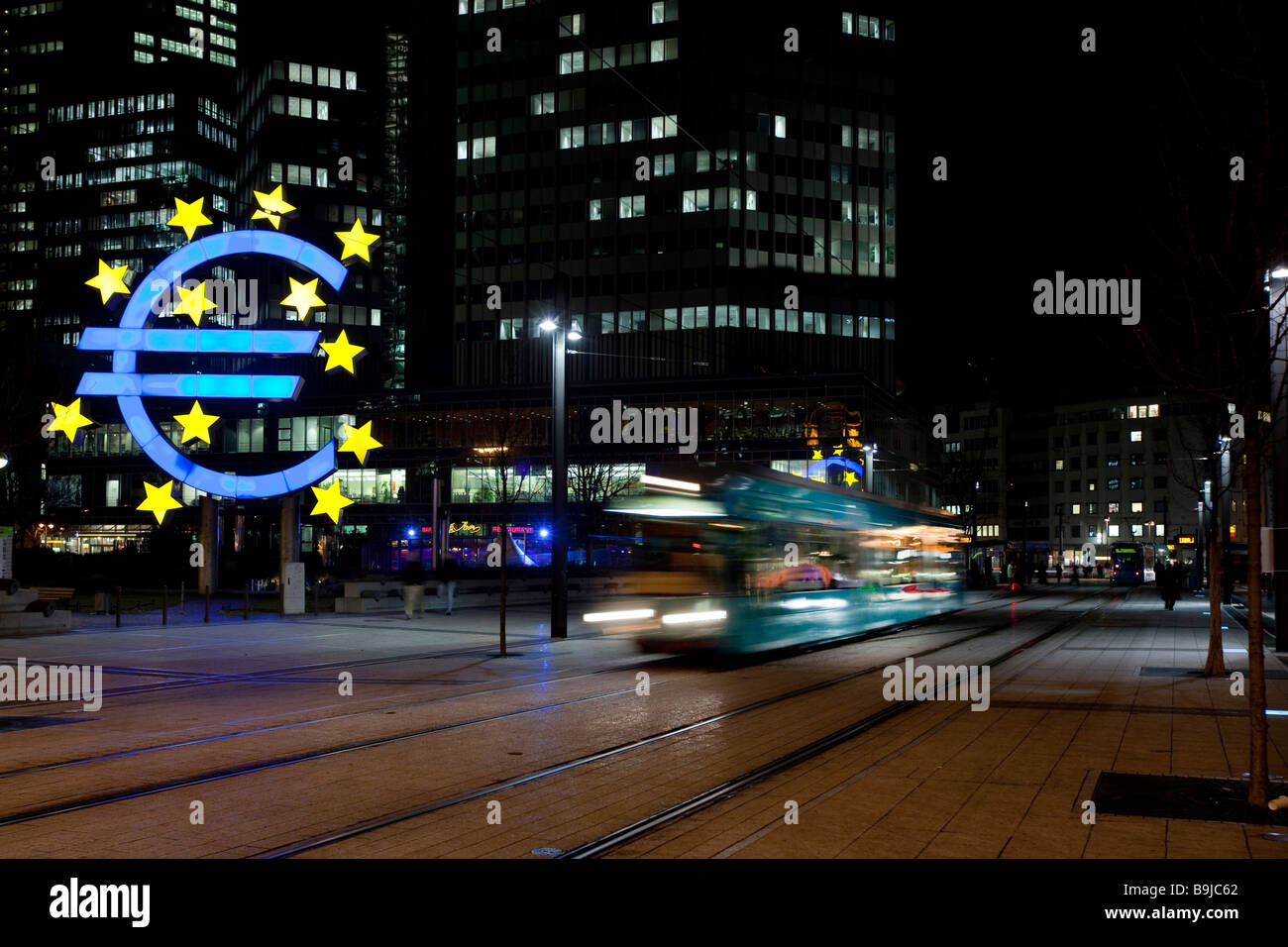Euro symbol illuminated hi-res stock photography and images - Alamy