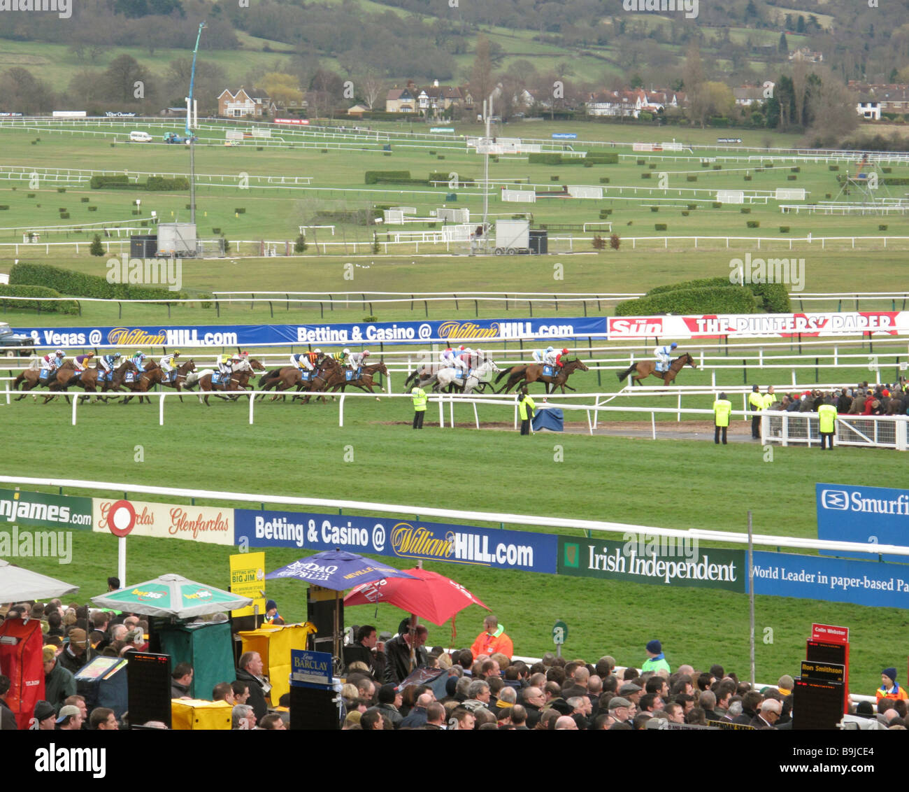 Hurdle at cheltenham race course hi-res stock photography and images ...