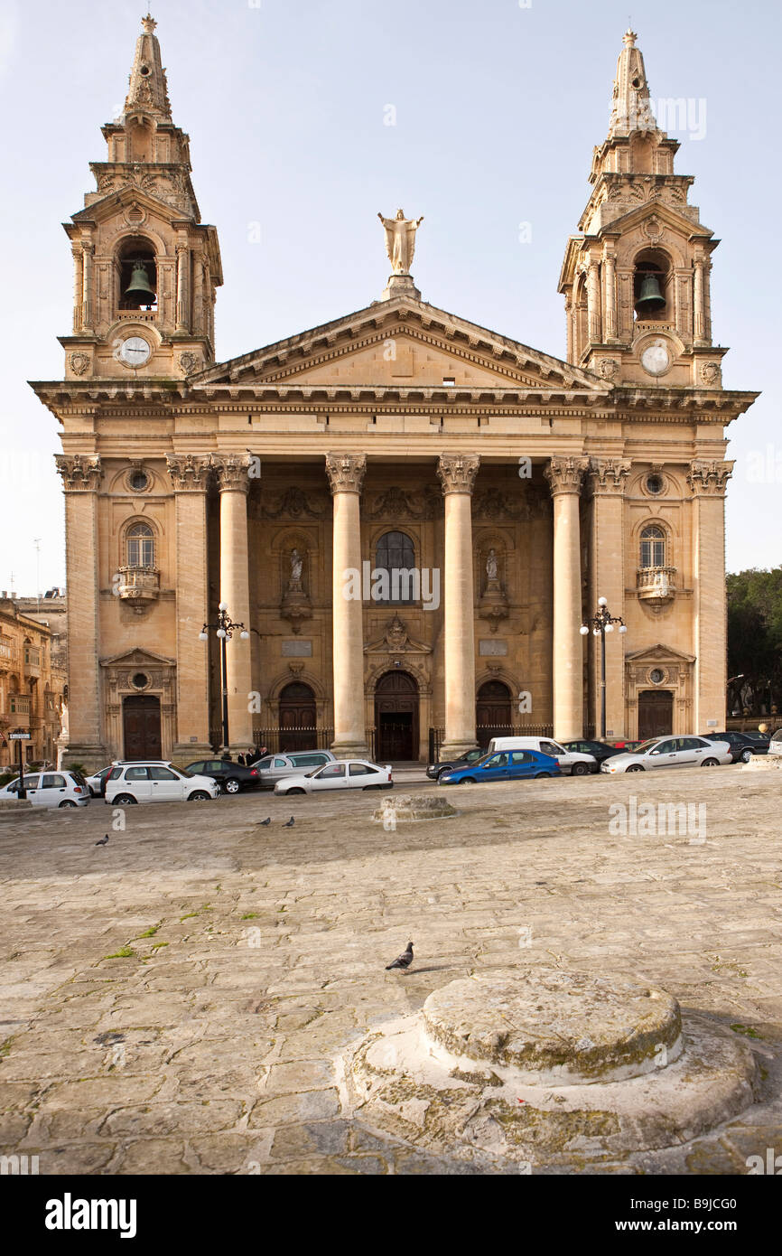 St. Publius Church in Floriana on Pjazza San Publju Square, Valletta ...
