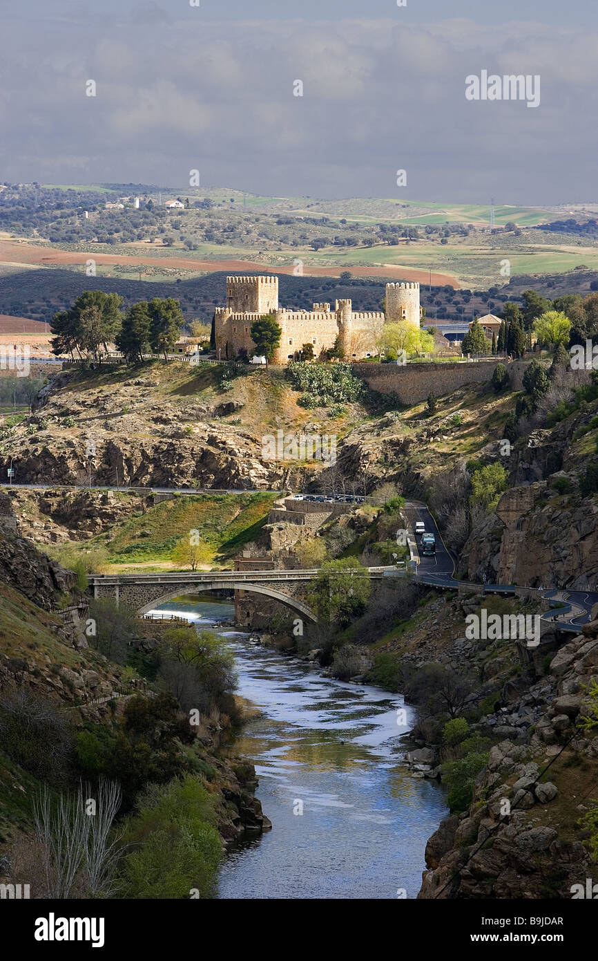 spain Castile Toledo castle San Servando Castile-La Mancha landscape ...