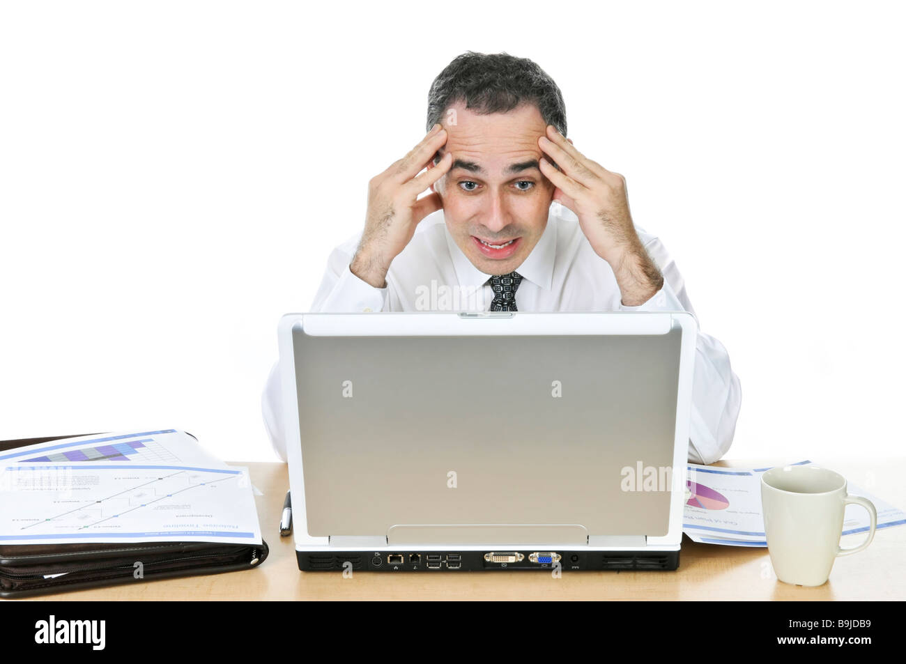 Businessman isolated stress hi-res stock photography and images - Alamy