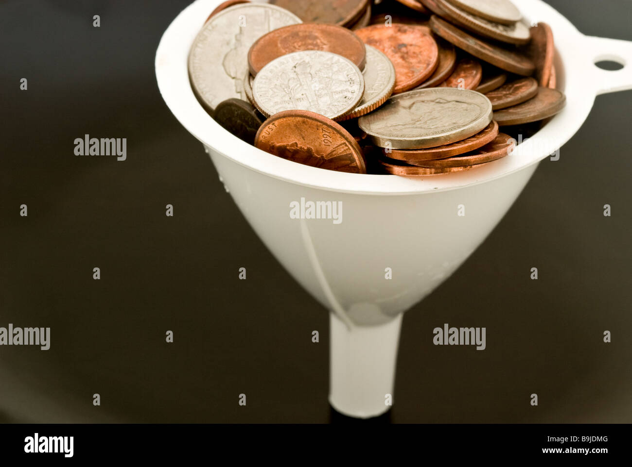 American currency coins white hi-res stock photography and images - Alamy