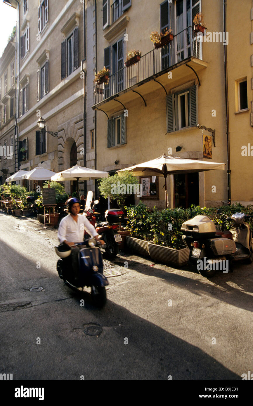Rome alley vespa hi-res stock photography and images - Alamy