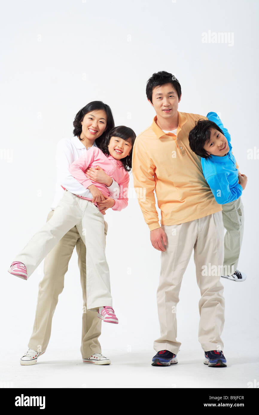 Happy Asian Family Stock Photo - Alamy