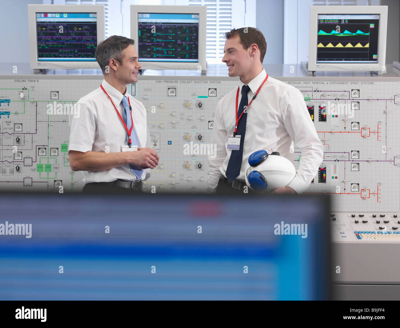 Operator talking hi-res stock photography and images - Alamy