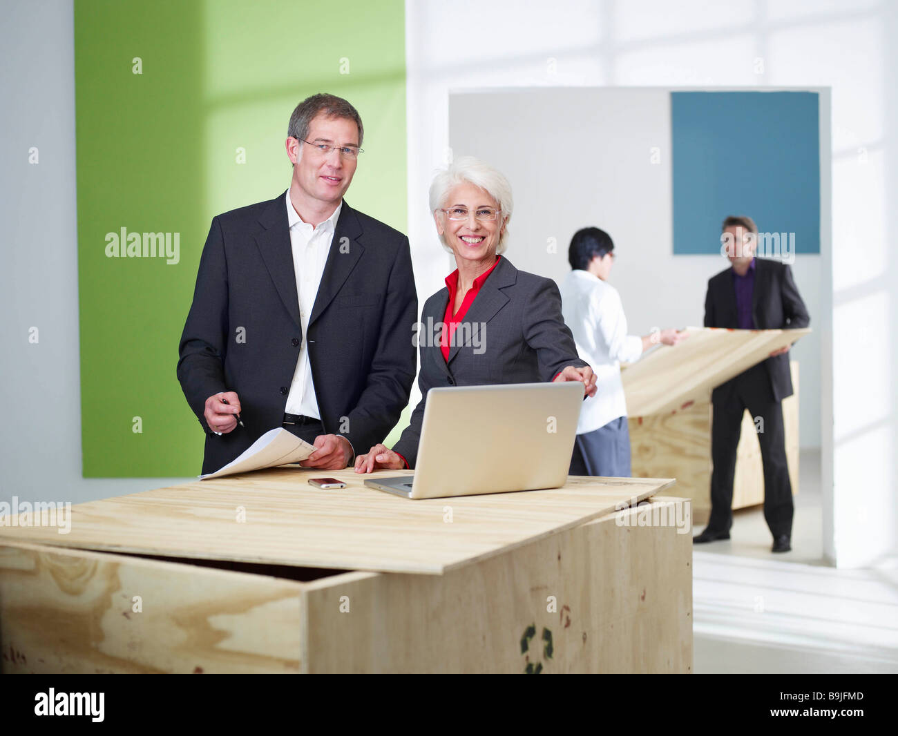 Office team moving in Stock Photo - Alamy