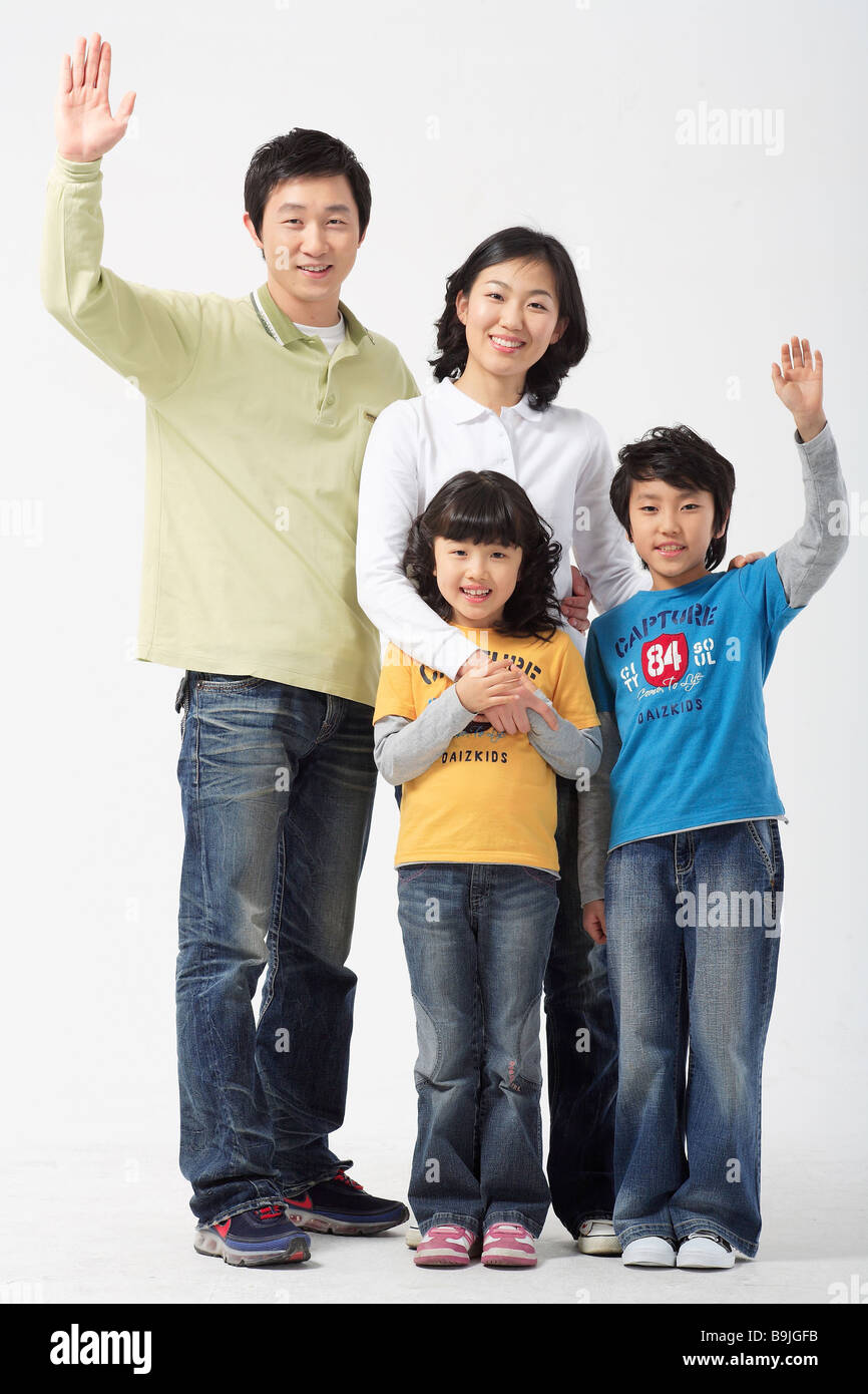 Happy Asian Family Stock Photo - Alamy