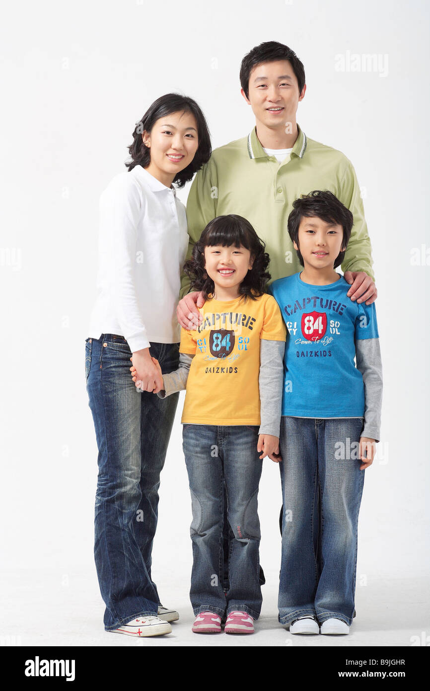 Happy Asian Family Stock Photo - Alamy