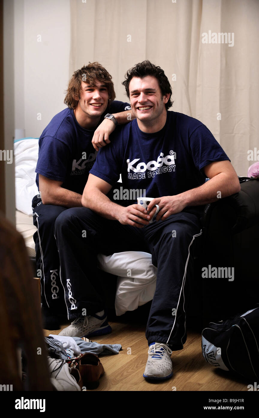 BRISTOL RUGBY PLAYERS LUKE AND TOM ARSCOT LEFT IN THEIR SHARED FLAT UK ...