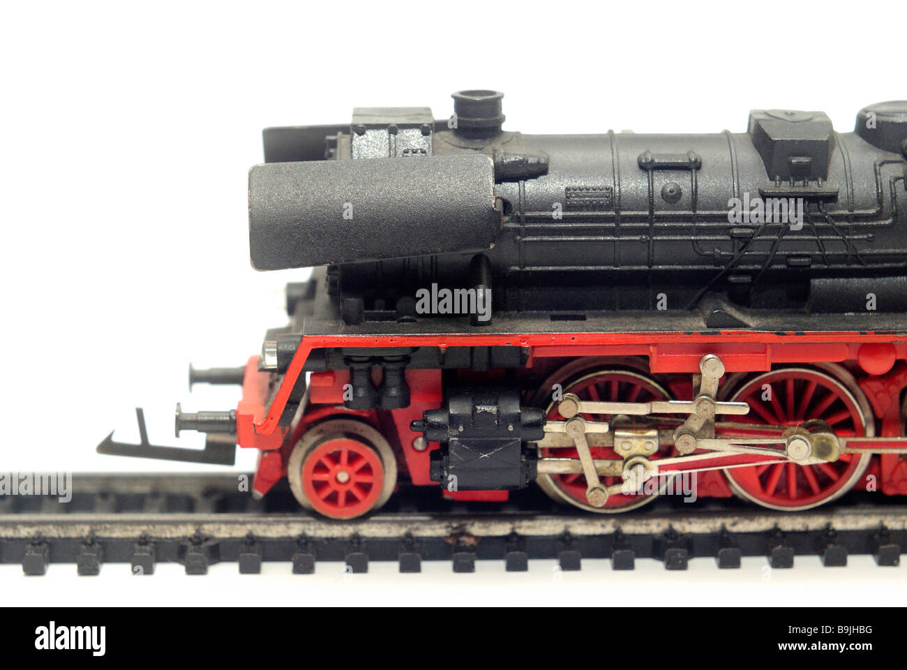 Steam locomotive engine and trains model railway cut out still life ...