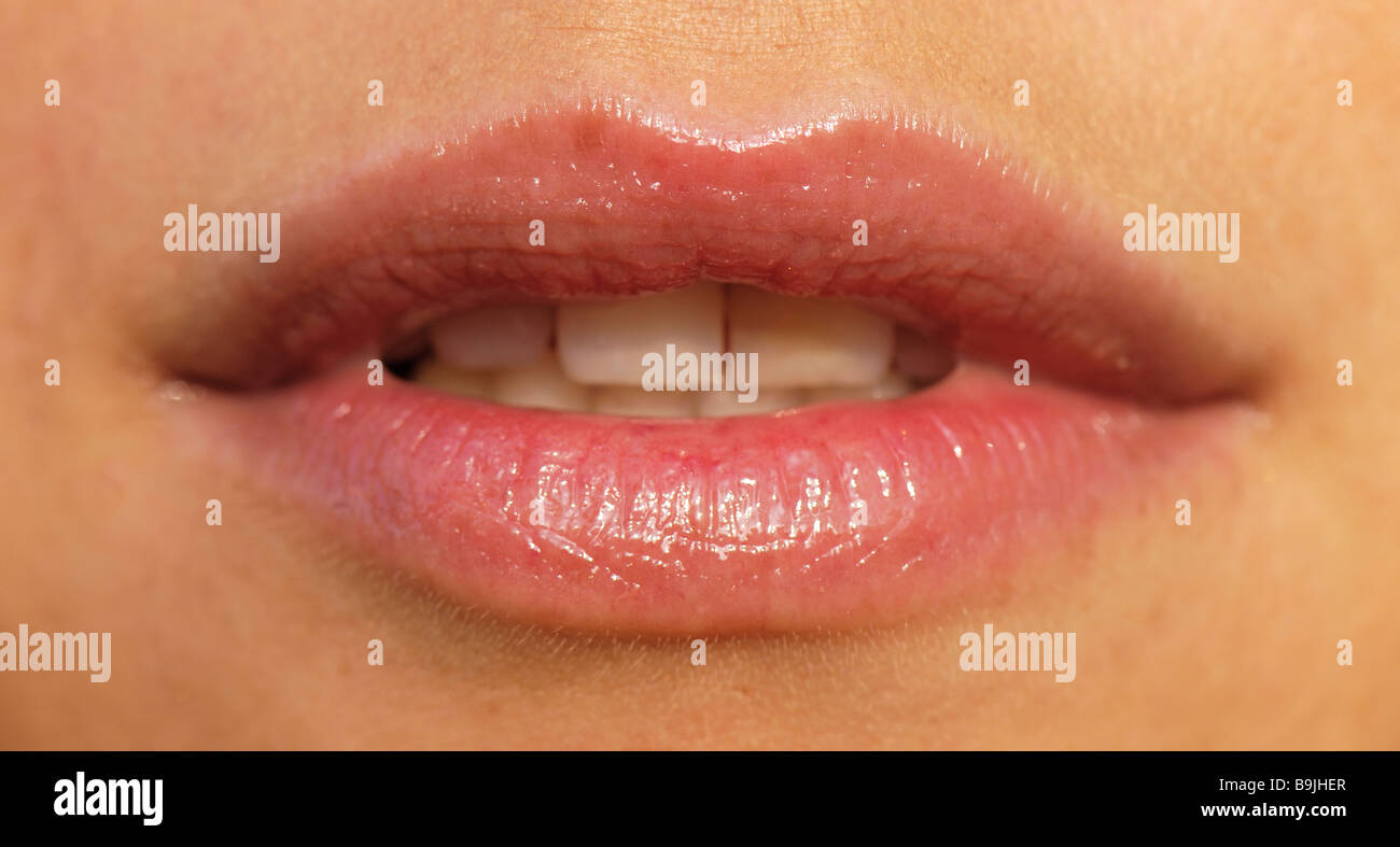 lips of a young woman Stock Photo - Alamy