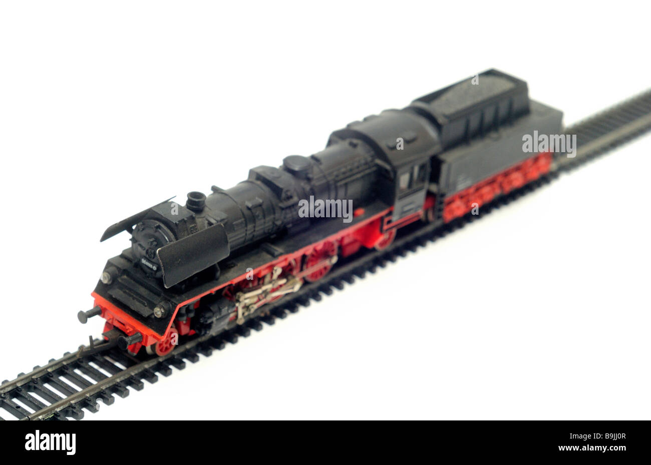 Steam locomotive engine and trains model railway cut out still life ...