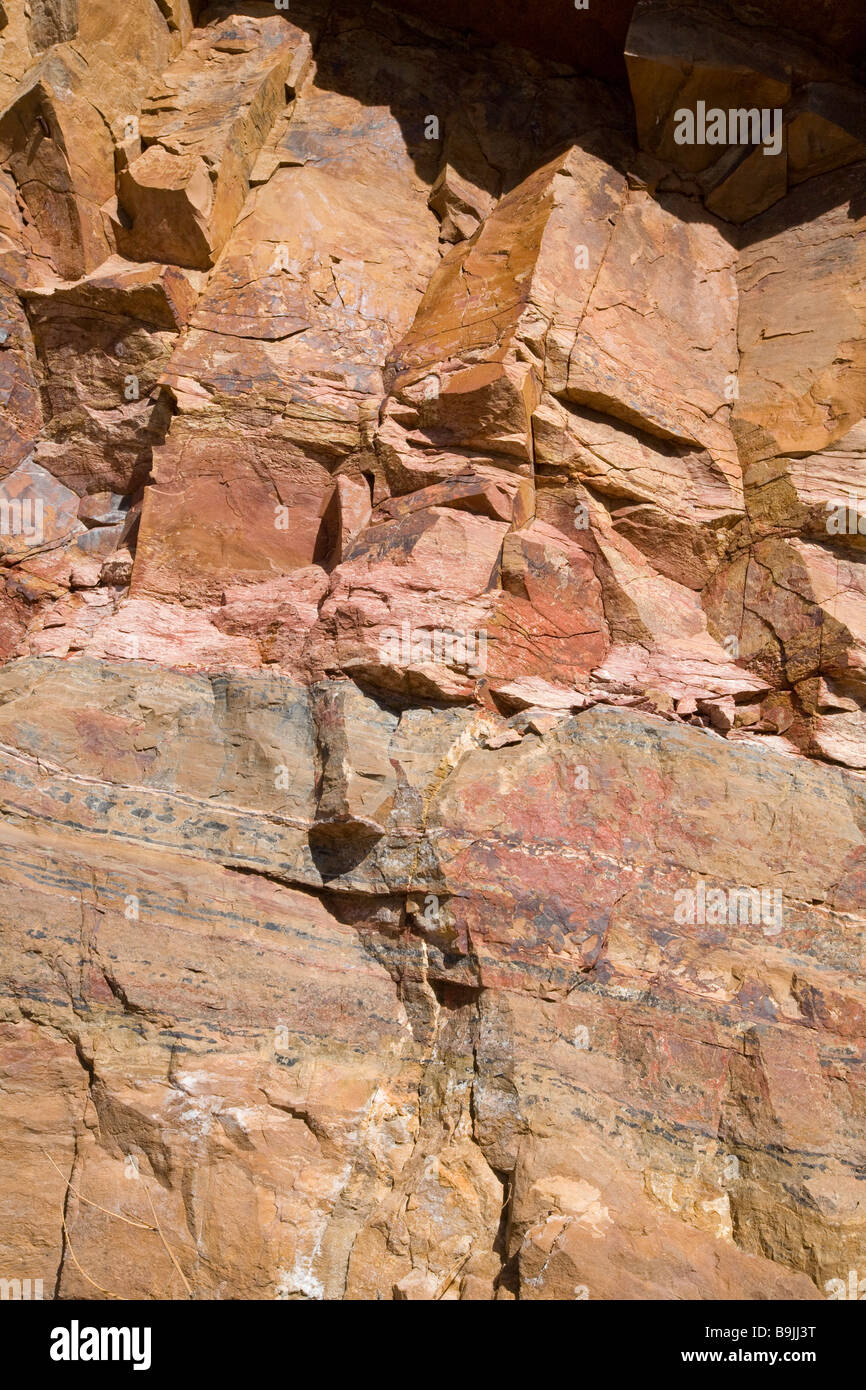 Middle Proterozoic sedimentary rocks Stock Photo - Alamy