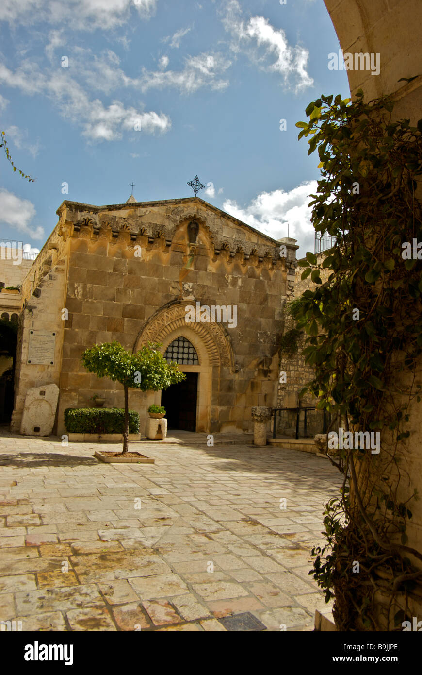 Chapel of the Flagellation in Franciscan Monastery where Christ took up ...