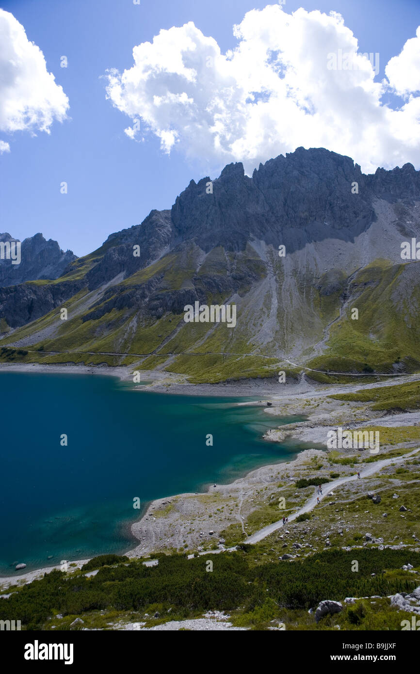 Austria Vorarlberg Montafon Rätikon Schesaplana footpath Luenser-lake ... Austria Vorarlberg Montafon Rätikon Schesaplana footpath Luenser-lake ...