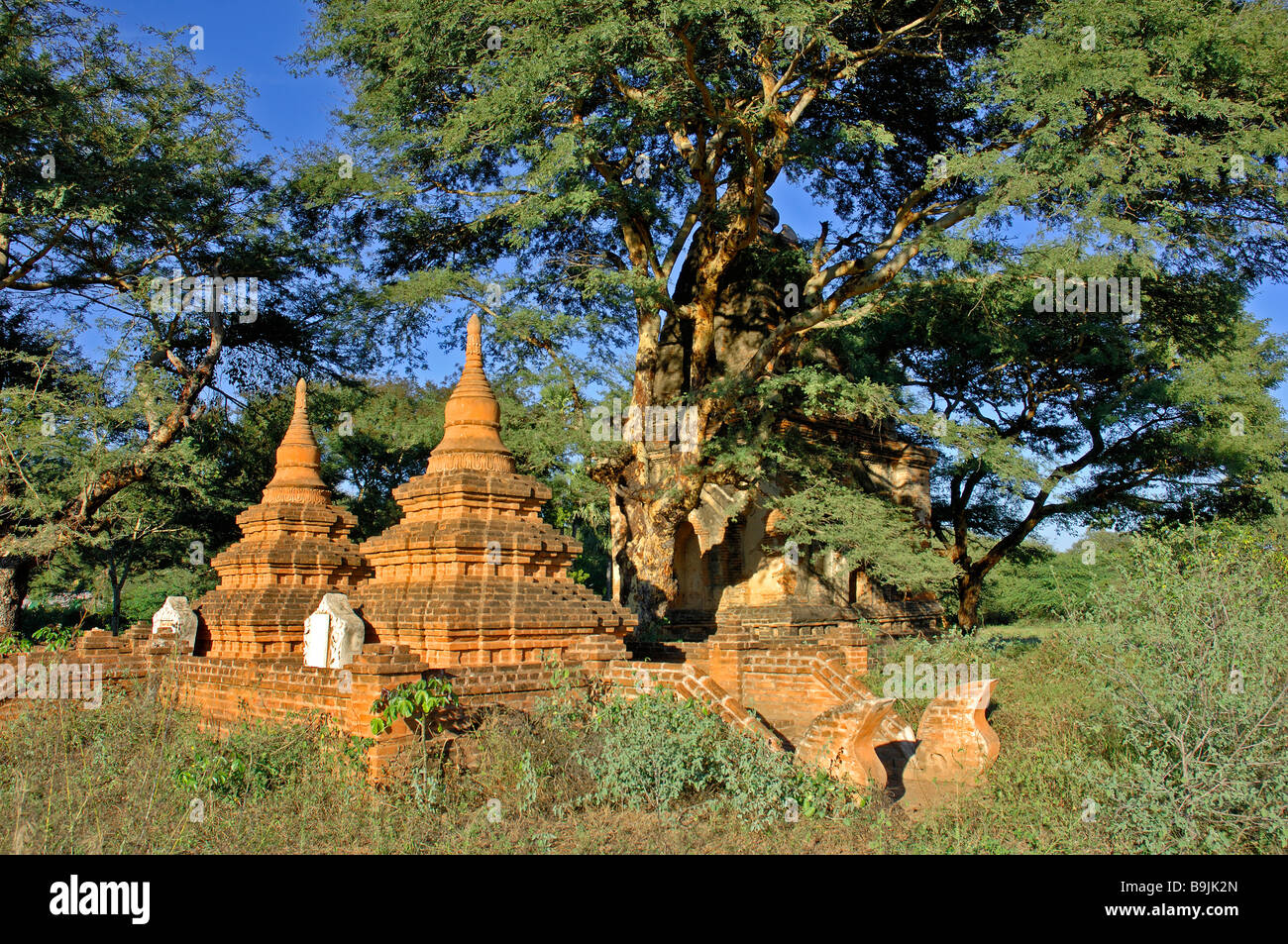 the ancient temple city of Pagan Bagan at Myanmar Burma Birma Stock ...