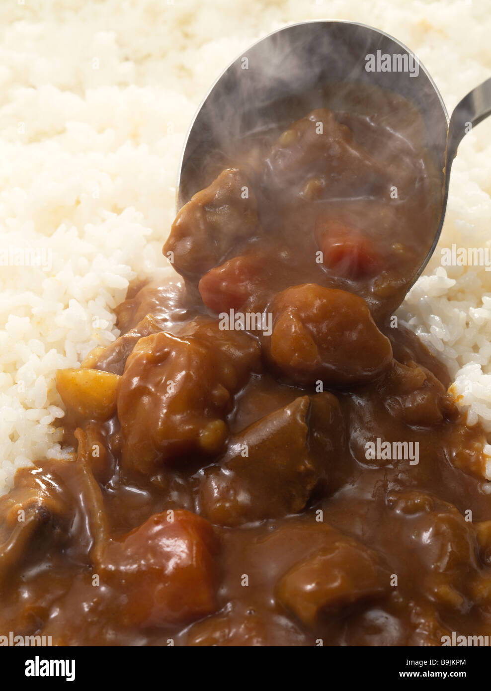 Curry and rice Stock Photo - Alamy