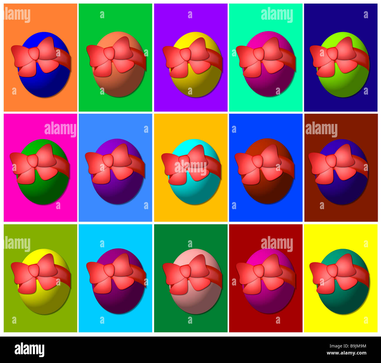multiple easter eggs Stock Photo - Alamy