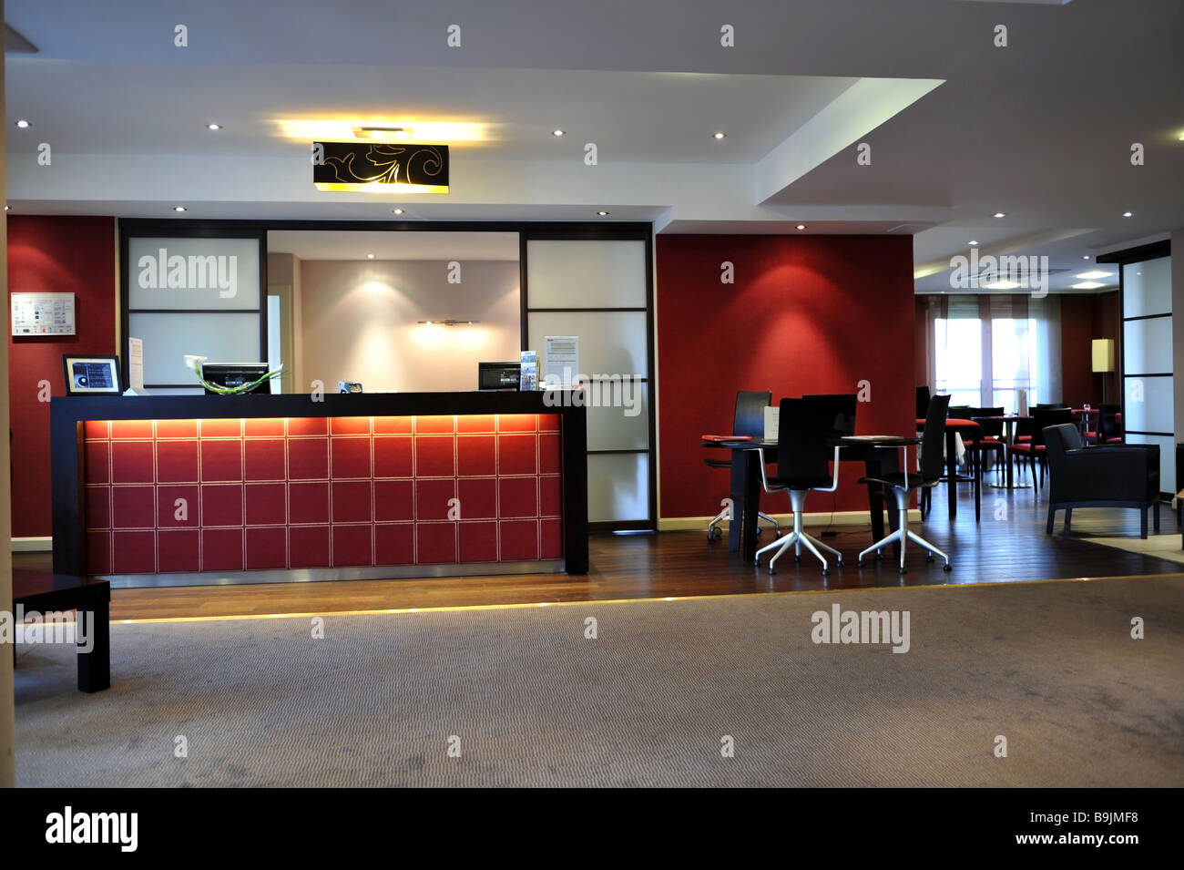 Image of a modern reception area Stock Photo - Alamy