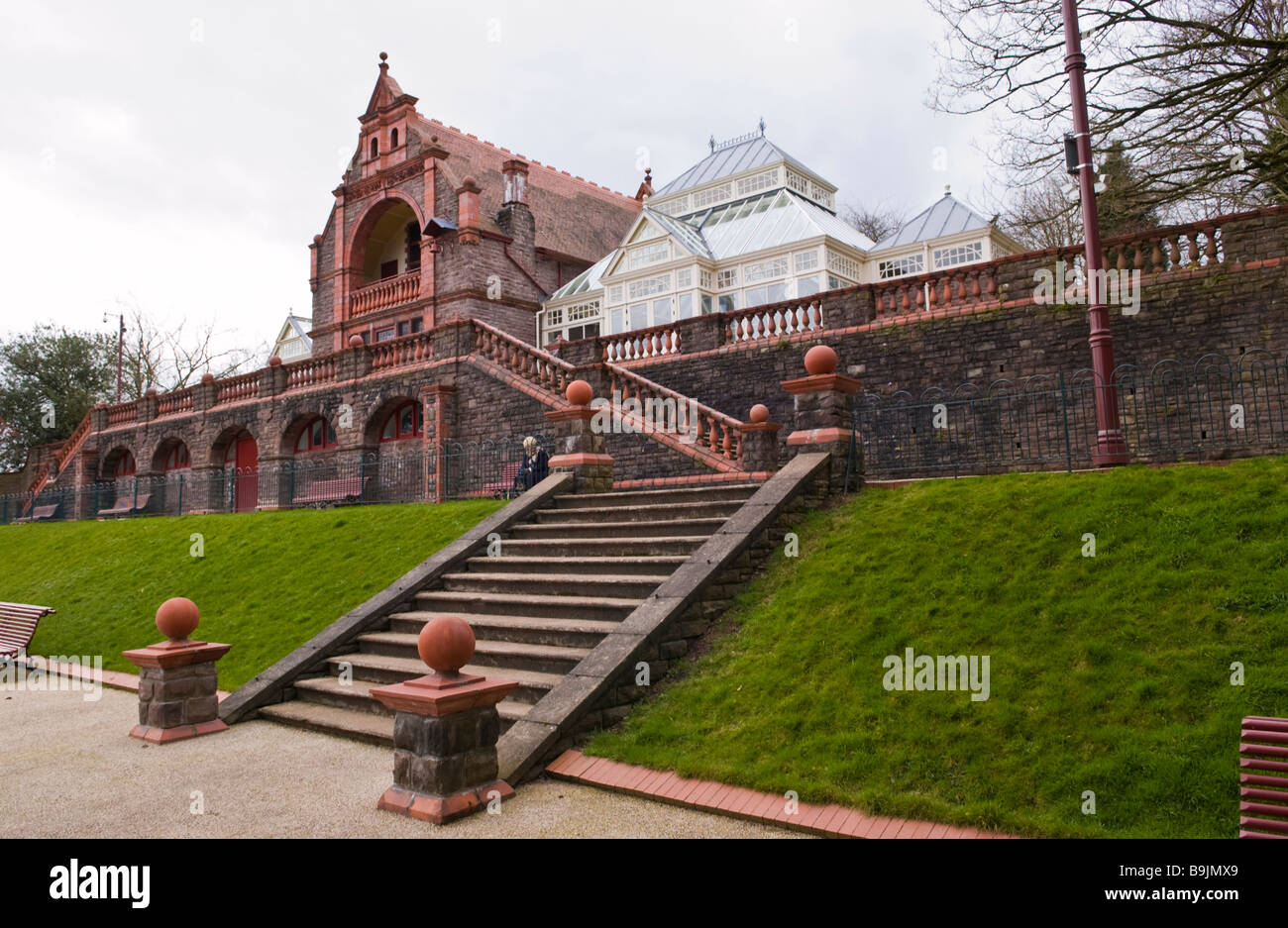Belle Vue park Victorian public park in Newport South Wales UK Stock ...