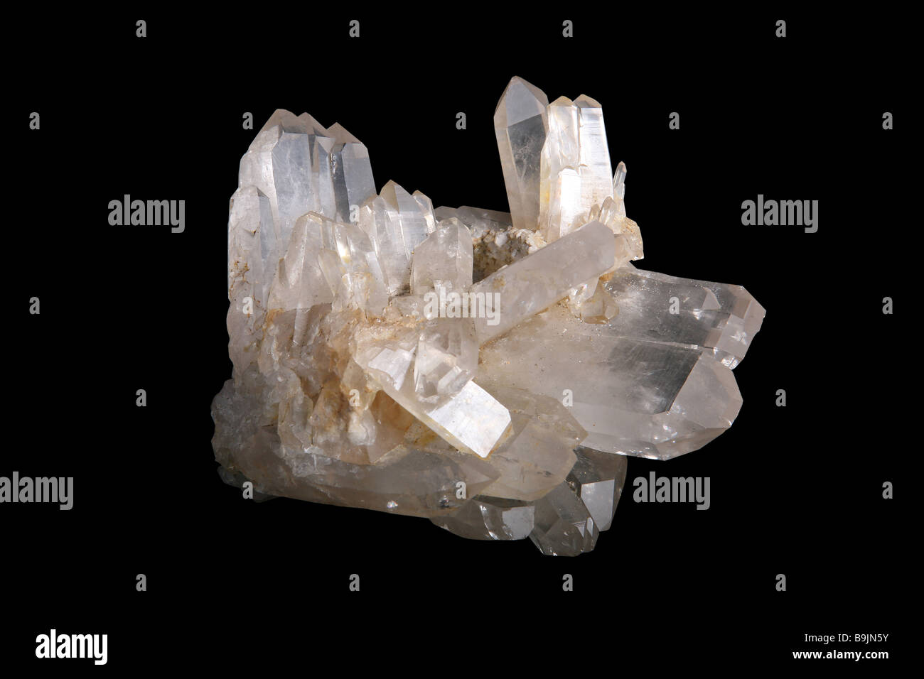 Quartz crystals mineral sample hi-res stock photography and images - Alamy