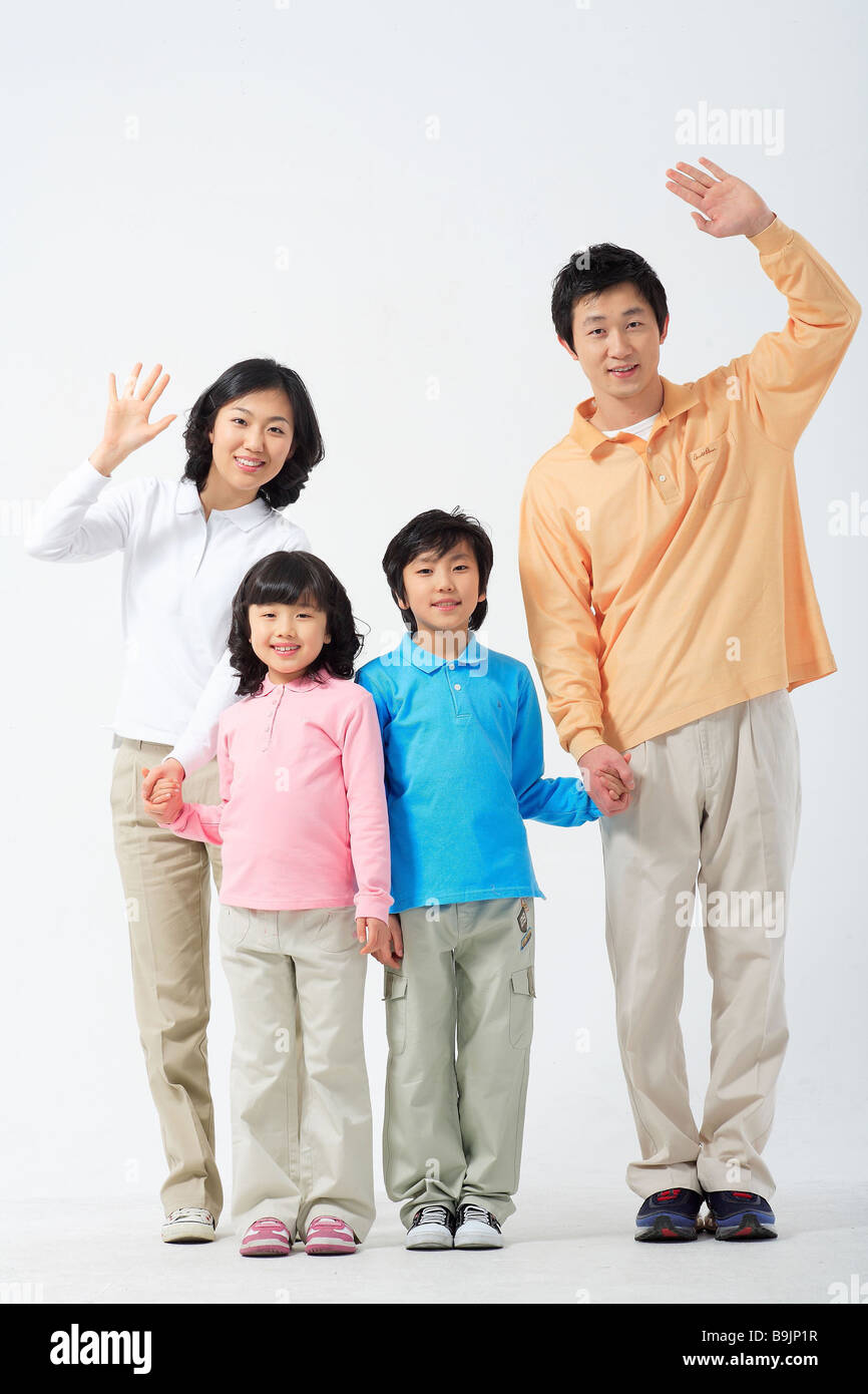 Happy Asian Family Stock Photo - Alamy