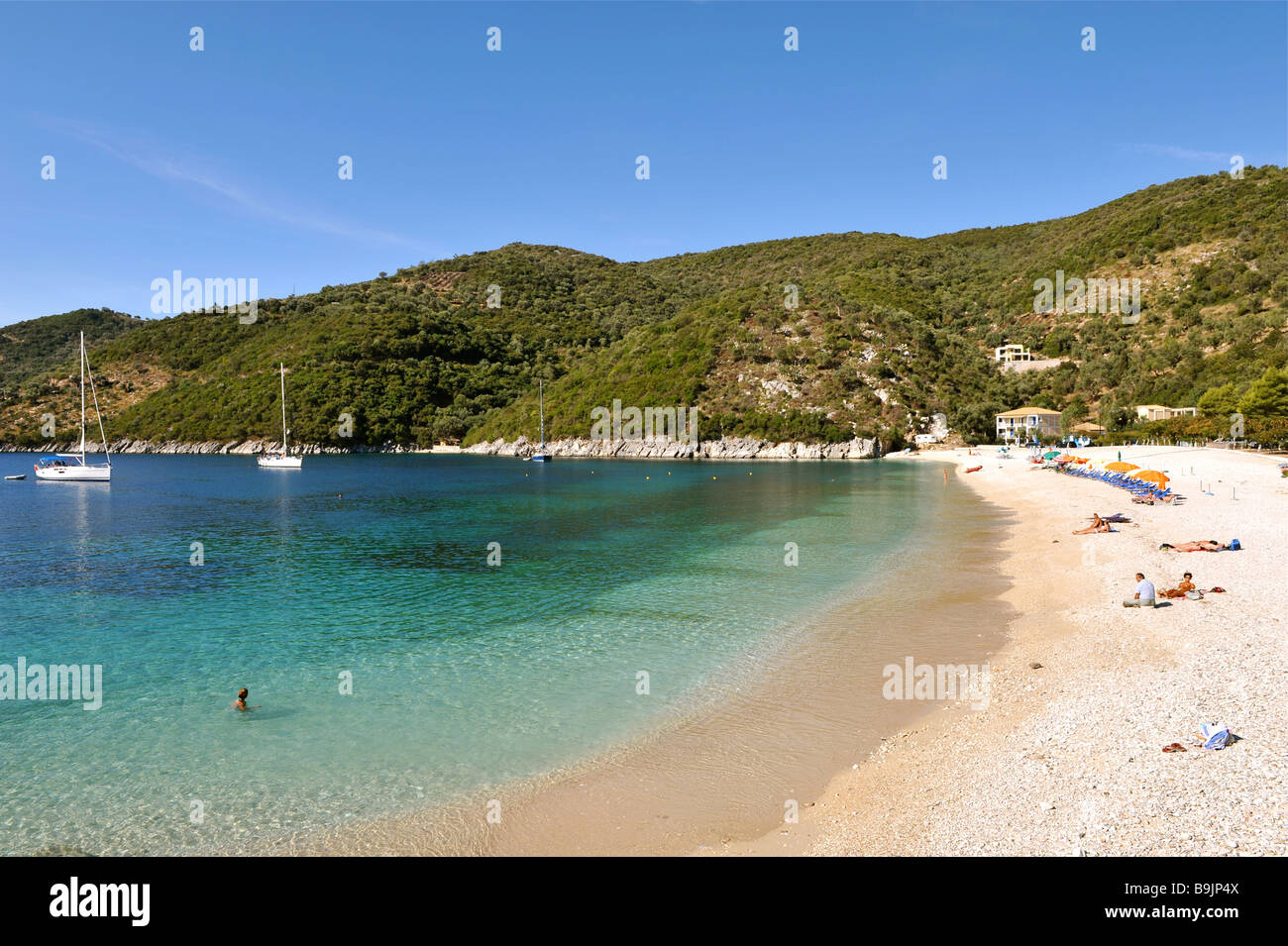 Poros beach, Lefkada, Greece Stock Photo - Alamy
