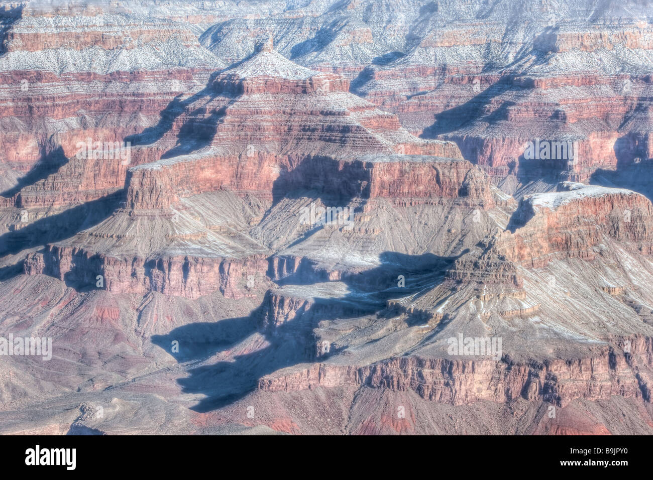 Grand Canyon view from Yavapai Point after winter snow Stock Photo - Alamy