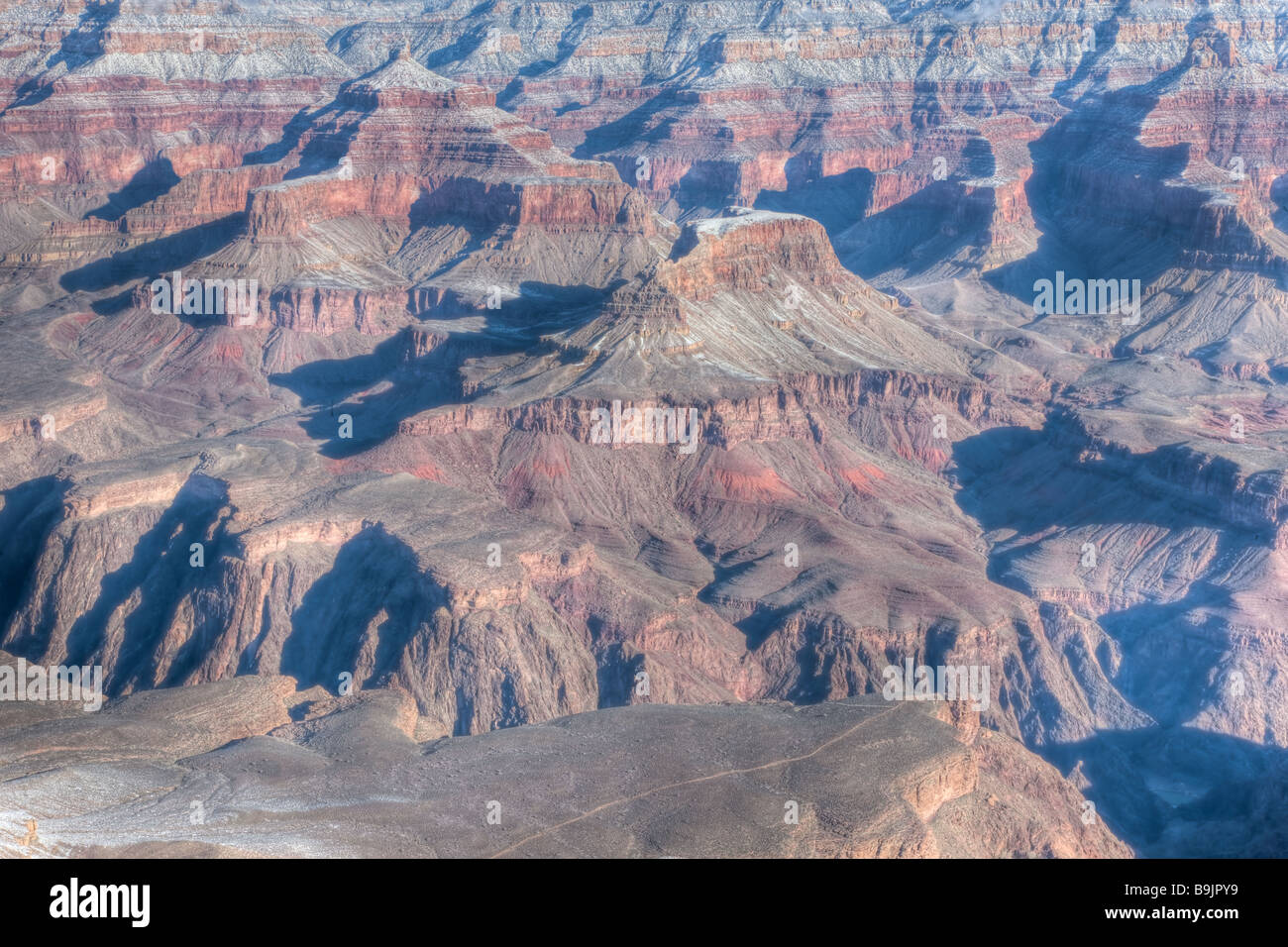 Grand Canyon view from Yavapai Point after winter snow Stock Photo - Alamy