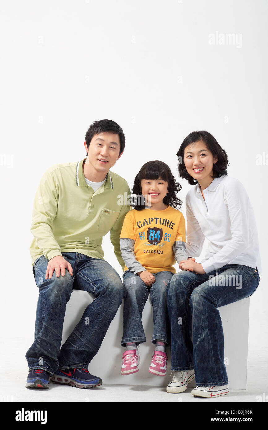 Happy Asian Family Stock Photo - Alamy