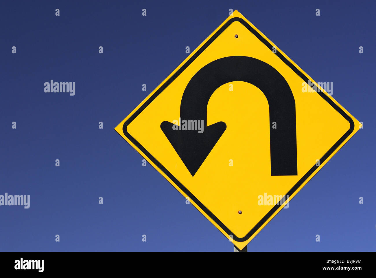street-sign arrow curve inflection Stock Photo - Alamy