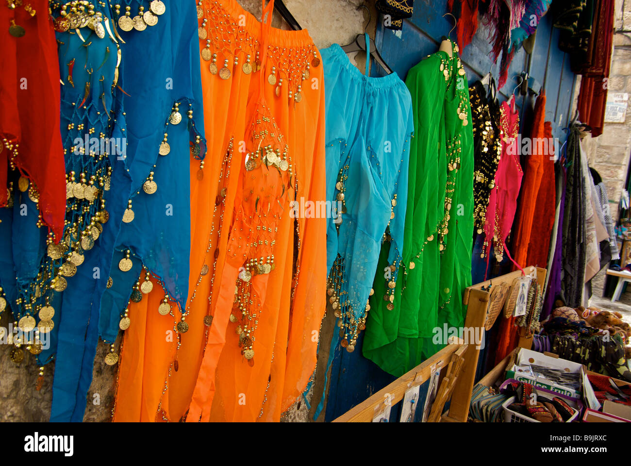 Colourful middle eastern womens blouses in Arab quarter market of ...