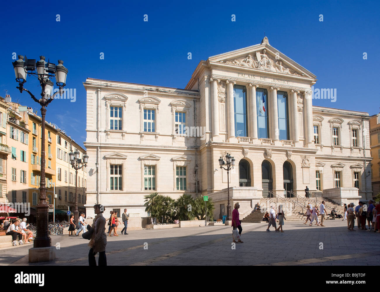 France, Alpes Maritimes, Nice, Old Town, Place du Palais, Courthouse ...