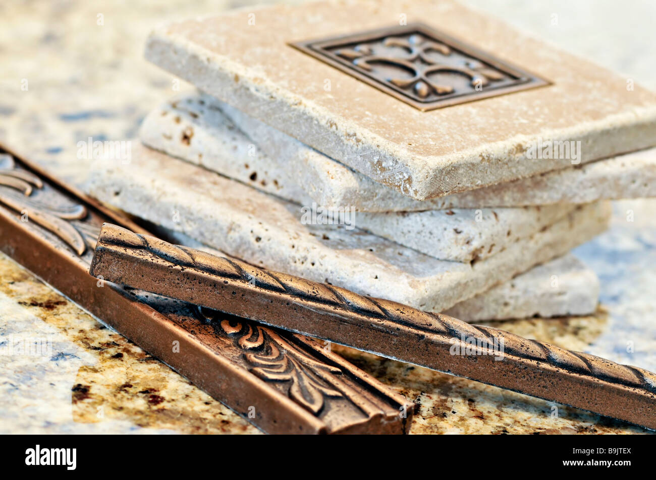 Stacked tile backsplash hi-res stock photography and images - Alamy