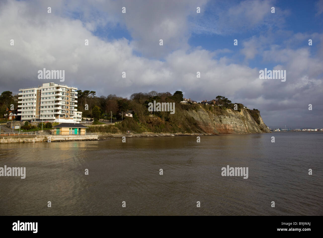 Cliff Face coastline at Penarth Glamorgan South Wales Stock Photo - Alamy